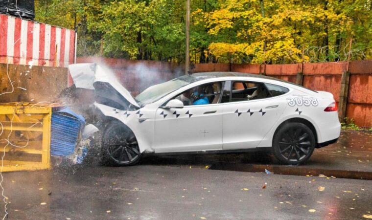 Restored Tesla Model S Crash Test — Does it Have a Safety Margin?